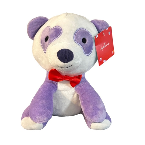 Hallmark | Toys | Hallmark Panda Bear Plush Stuffed Animal Purple And ...